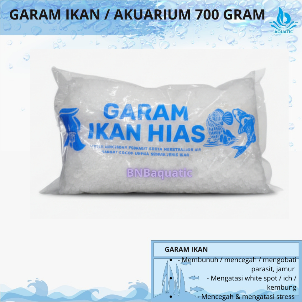 Jual Garam Ikan / Garam aquarium isi 700 gram pencegah penyakit ikan ...