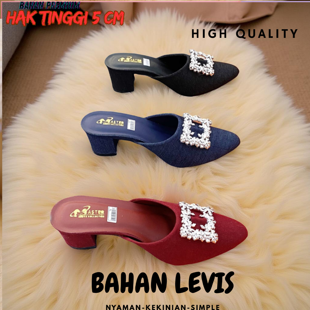 Jual TUINJI -Sepatu / Sandal Wedges Selop Hils Wanita Dewasa Hak Tahu ...