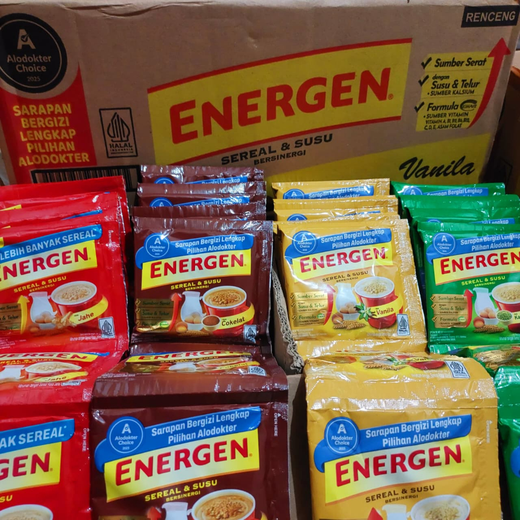 Jual ENERGEN Sereal & Susu 10 Sachet – Minuman Sehat Bergizi | Sarapan ...