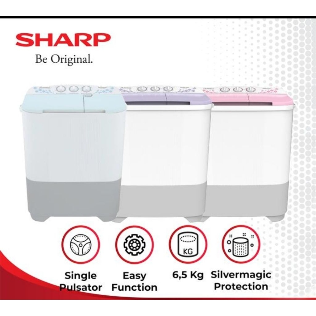 Jual MESIN CUCI 2TABUNG SHARP EST-70MW MESIN CUCI SHARP PUREMAGIC ...