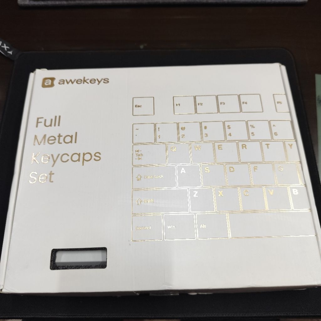 Jual Awekeys Metal Keycaps Ivory White Matte Mechanical Keyboard ...