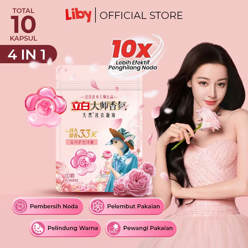 Jual LIBY Deterjen Laundry Pods / Kapsul 4 in 1 (Isi 10 Pods) - 10x ...