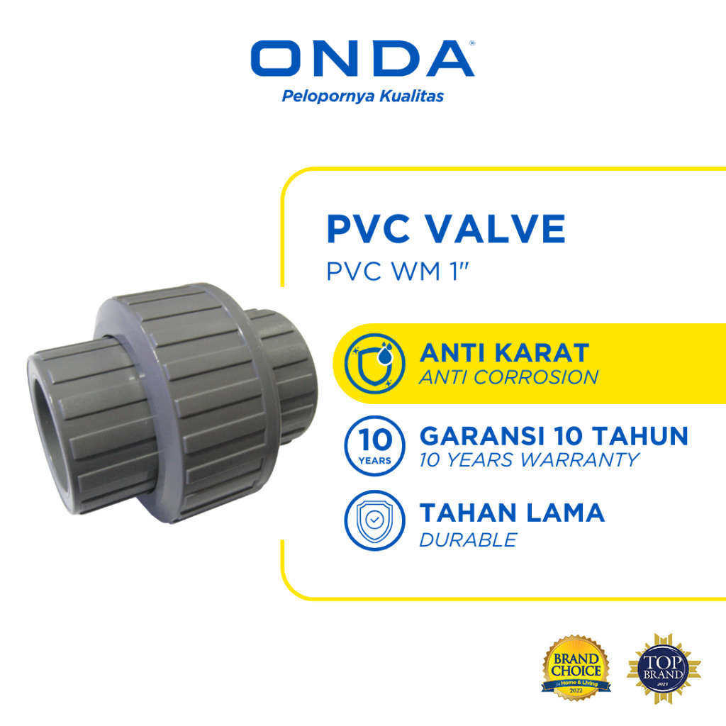 Jual ONDA Water Moor Watermur Pembuka Penutup Aliran Air PVC Anti Karat ...