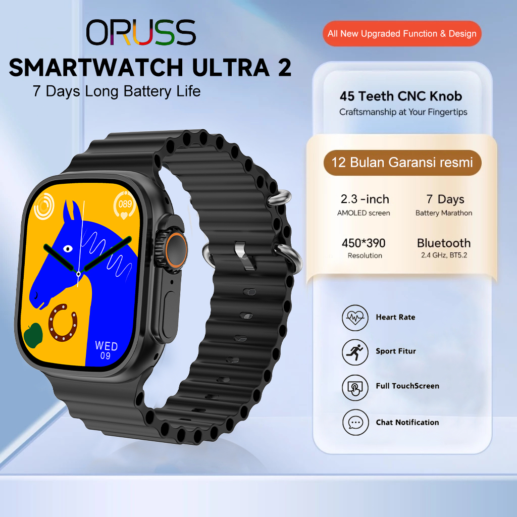 Jual ORUSS Original SmartWatch PRO 10 ULTRA 2 Watch 2.3inci Layar ...