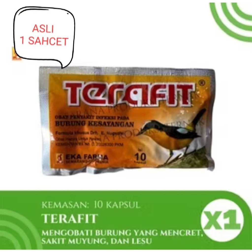 Jual TERAFIT SACHET OBAT BURUNG LESUH LEMAS TERAFIT EKA FARMA | Shopee ...
