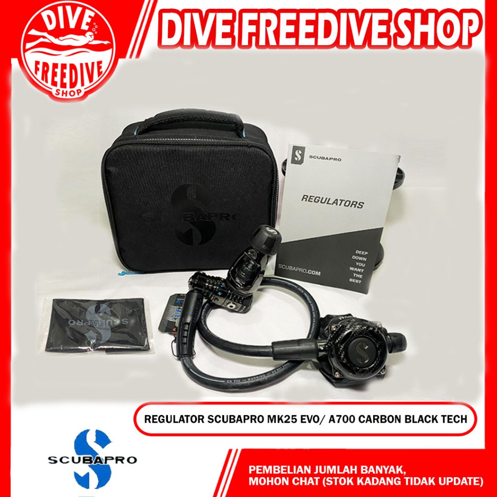 Jual Regulator Selam Scubapro MK25 EVO A700 Carbon BT Black Tech Yoke ...