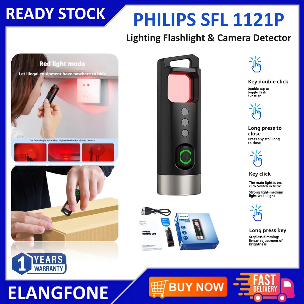 Jual Philips SFL1121 Flashlight Keychain Senter led Mini Super Terang ...