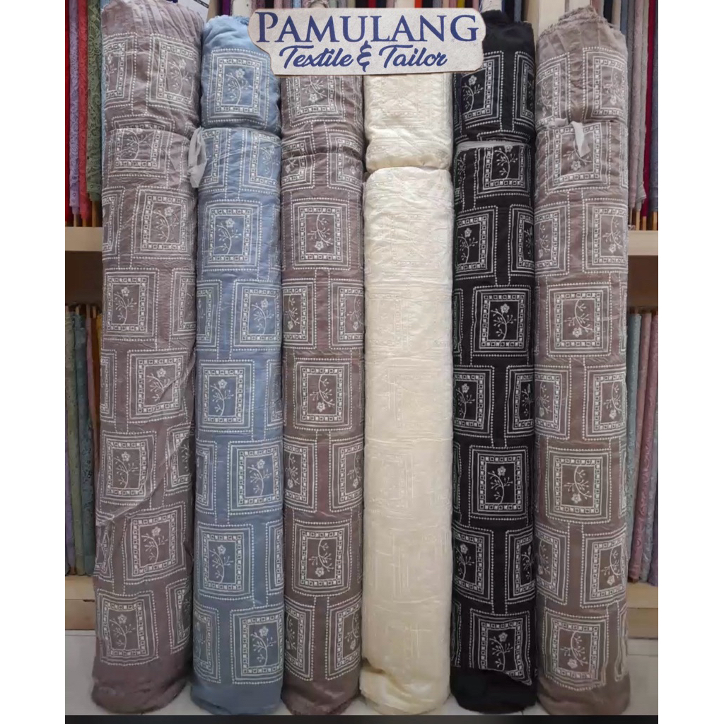 Jual Kain NEW PAPER SILK EMBROIDERY || Harga Per Setengah Meter (50 cm ...