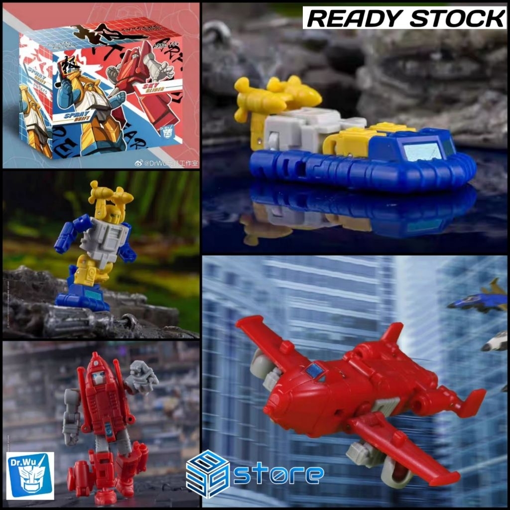 Jual Dr.Wu DW-E10 & DW-E13 Transformers Seaspray & Powerglide Mini ...