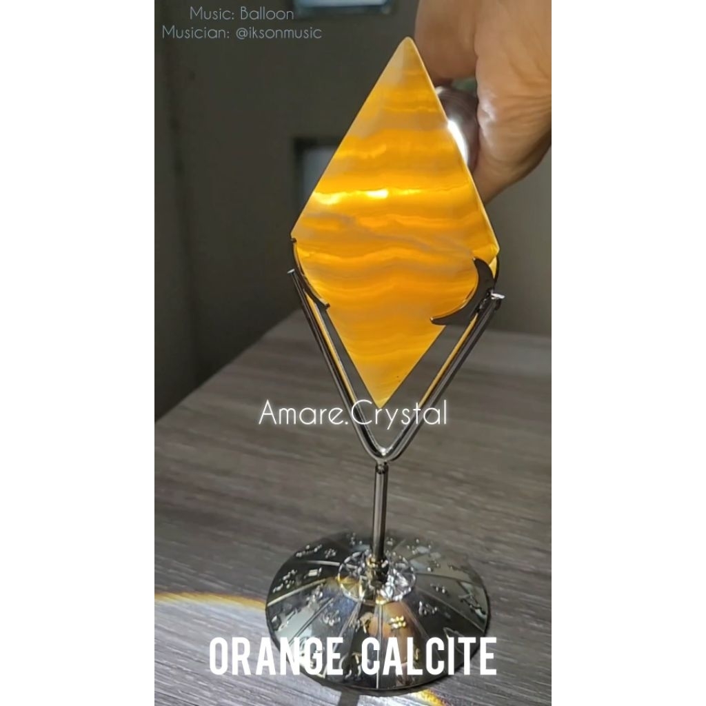 Jual ORANGE CALCITE Natural Carving Crystal Decoration Batu Alam ...