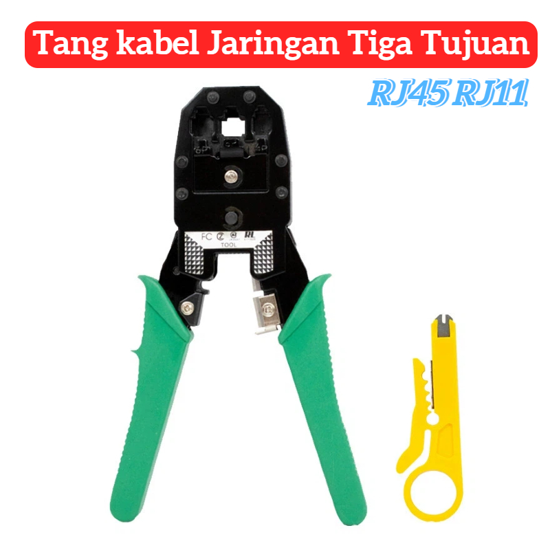 Jual Tang kabel Jaringan Tiga Tujuan/RJ45 RJ11 Tang Crimping Tools Kit ...
