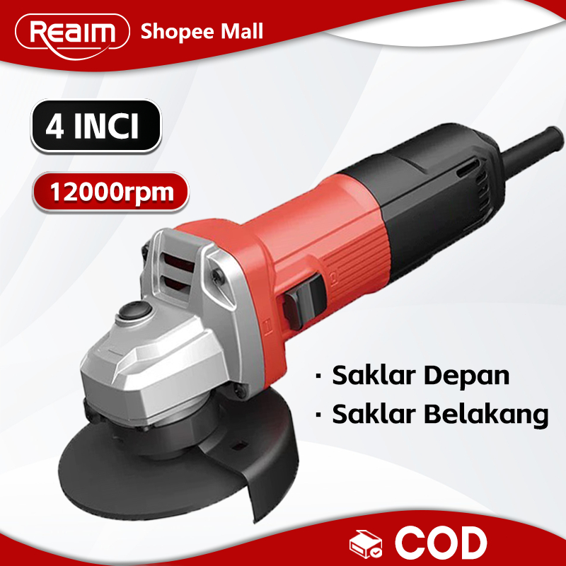 Jual Reaim Mesin Gerinda Tangan 4 inch PRO Kualitas Tinggi Gerinda ...