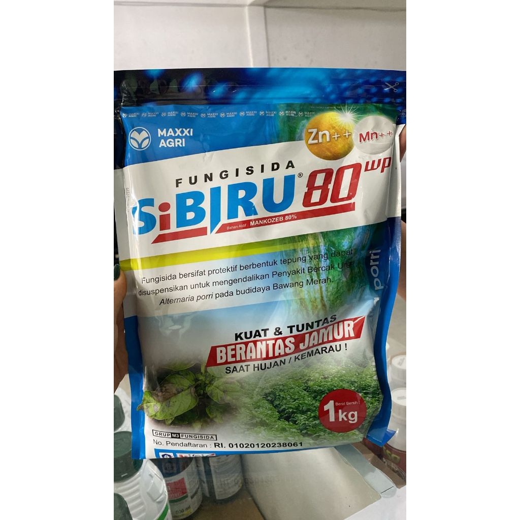 Jual Fungisida SIBIRU 80WP 1KG Mankozeb Biru Plus Zinc dan Mn | Shopee ...