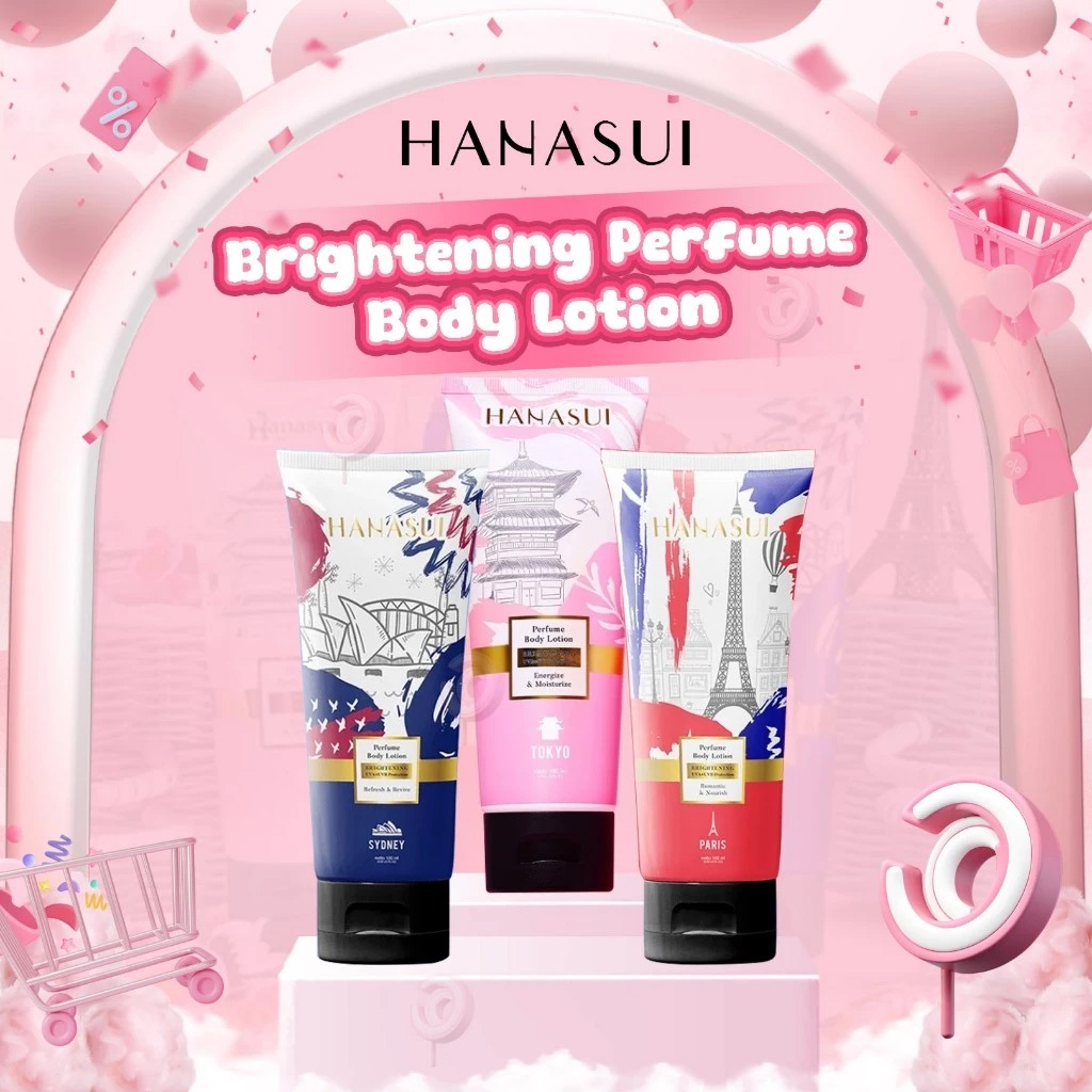 Jual HANASUI - BRIGHTENING PERFUME BODY LOTION ( 180 ml ) - Lotion ...