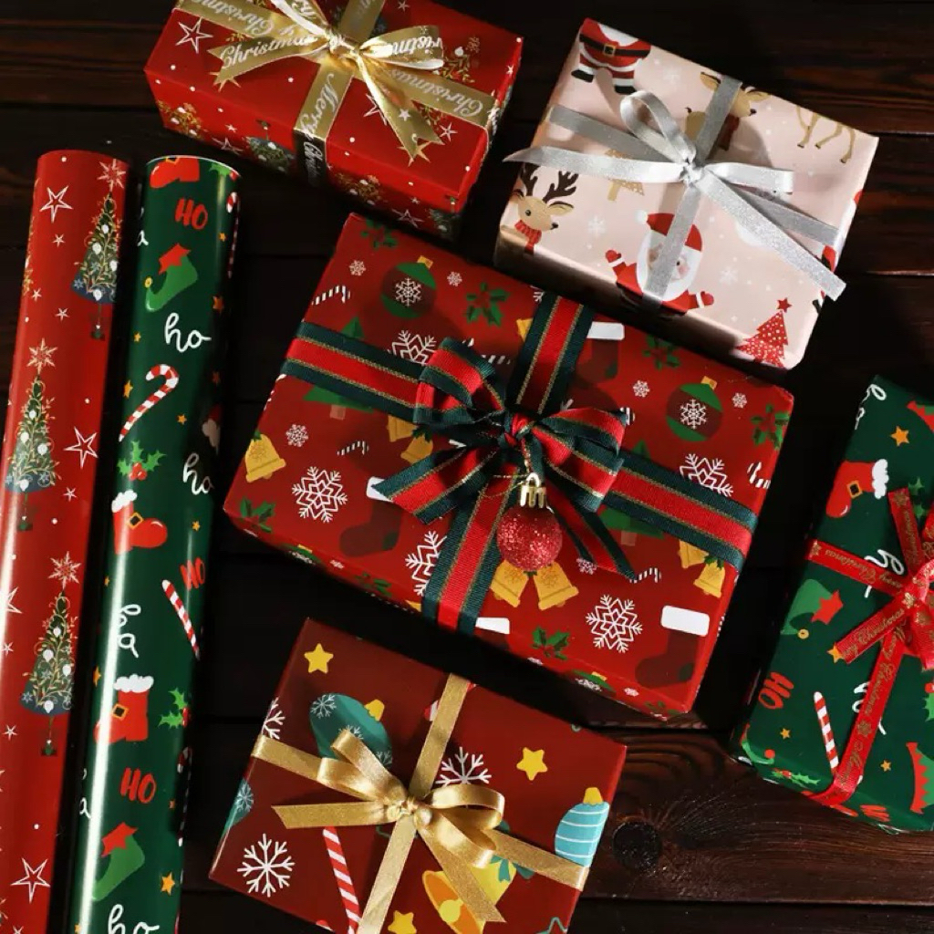 Jual Joyful Kertas Kado Edisi Natal / Kertas Kado Merry Christmas Tahun ...