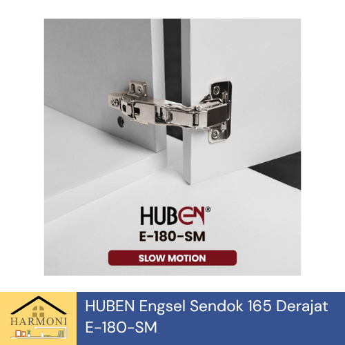 Jual HUBEN Engsel Sendok 180 165 Derajat Slow Motion E-180-SM Soft ...