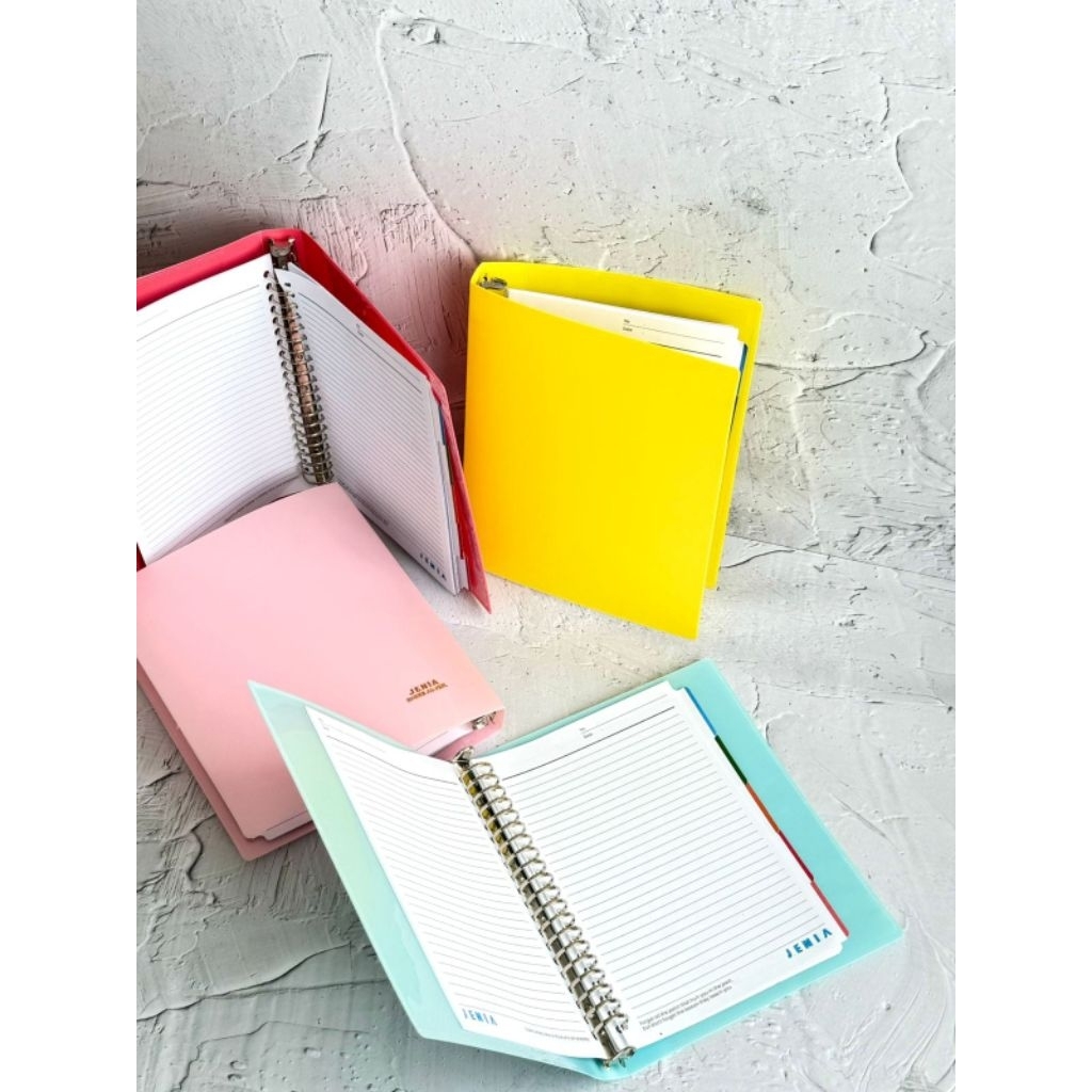 Jual BUKU BINDER / MAP BINDER PASTEL JENIA UKURAN A5 B5 MIKA PASIR ...