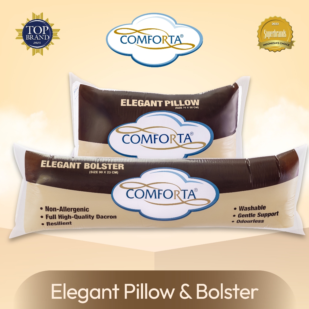 Jual COMFORTA Bantal Guling Elegant (Set Bolster Pillow) | Shopee Indonesia