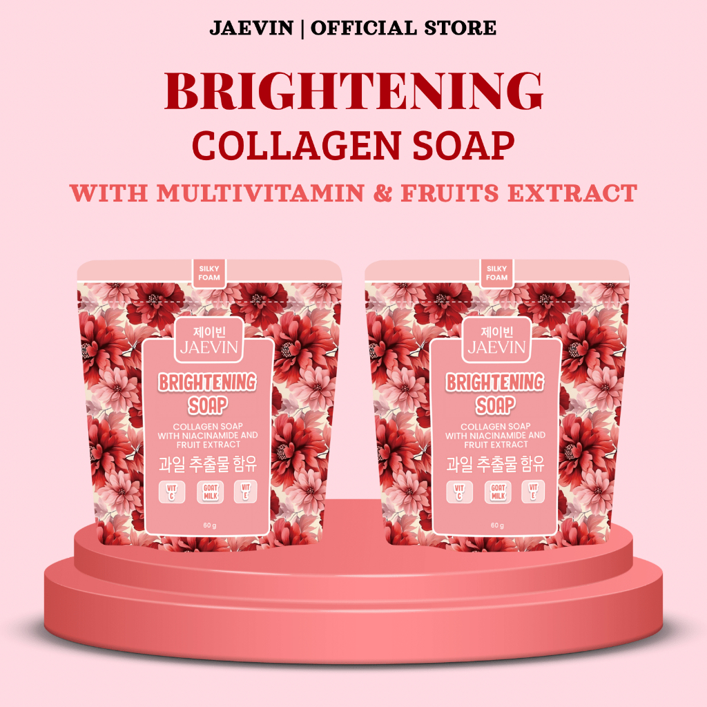 Jual Jaevin Brightening Soap Collagen With Cocos Nucifera Niacinamide ...