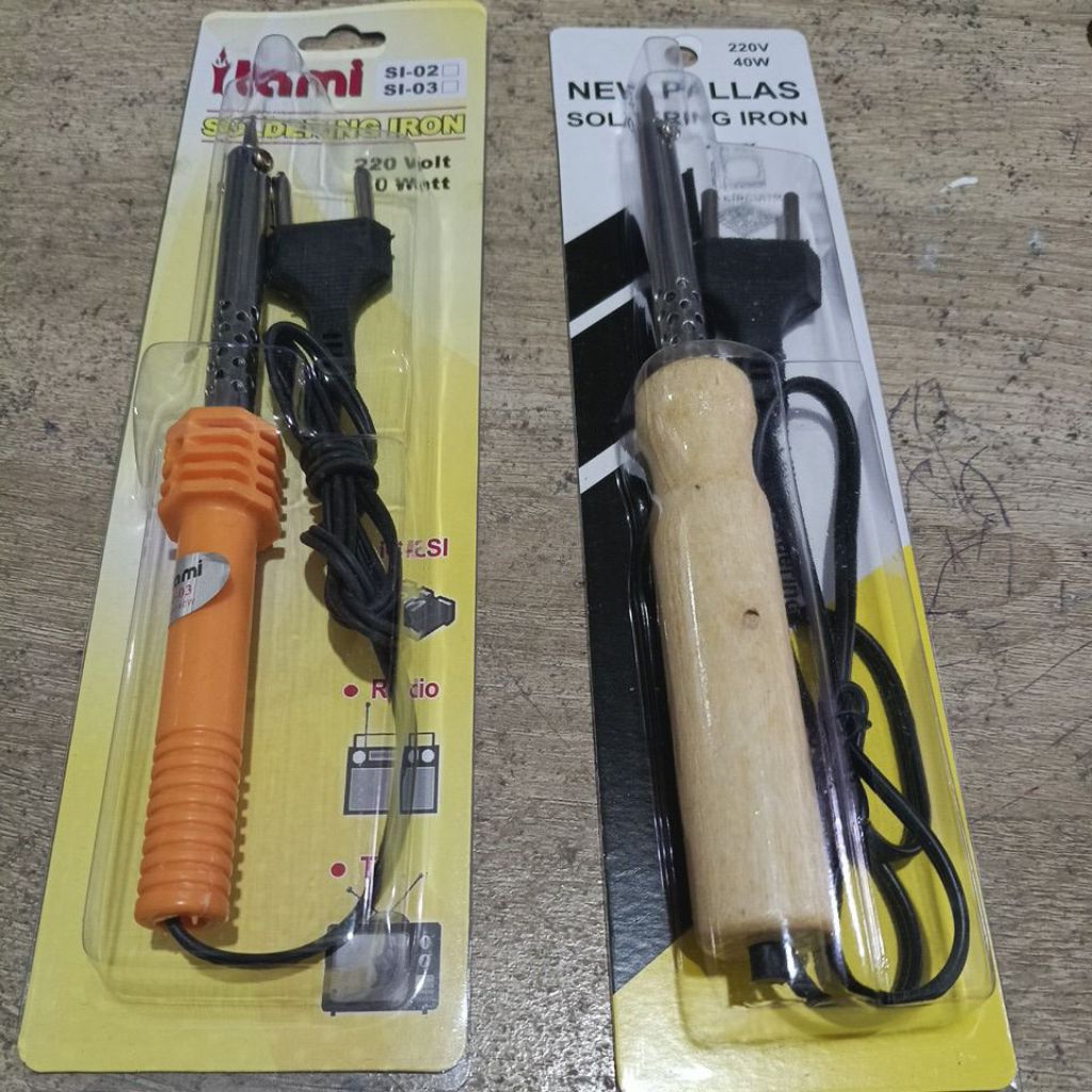 Jual Solder Listrik 40 watt Gagang Kayu Gagang PVC | Shopee Indonesia