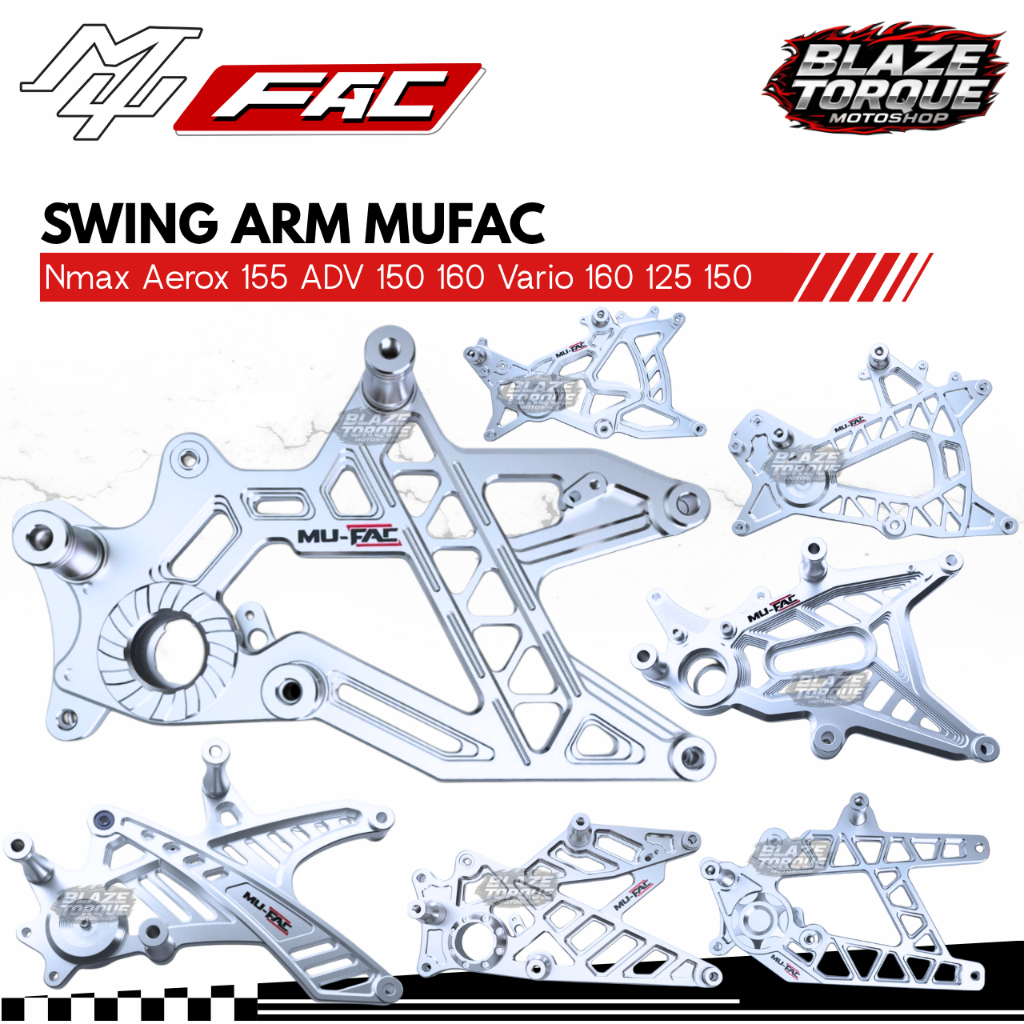 Jual Swing arm Lengan Ayun CNC Billet MuFac Nmax Aerox ADV 150 160 ...