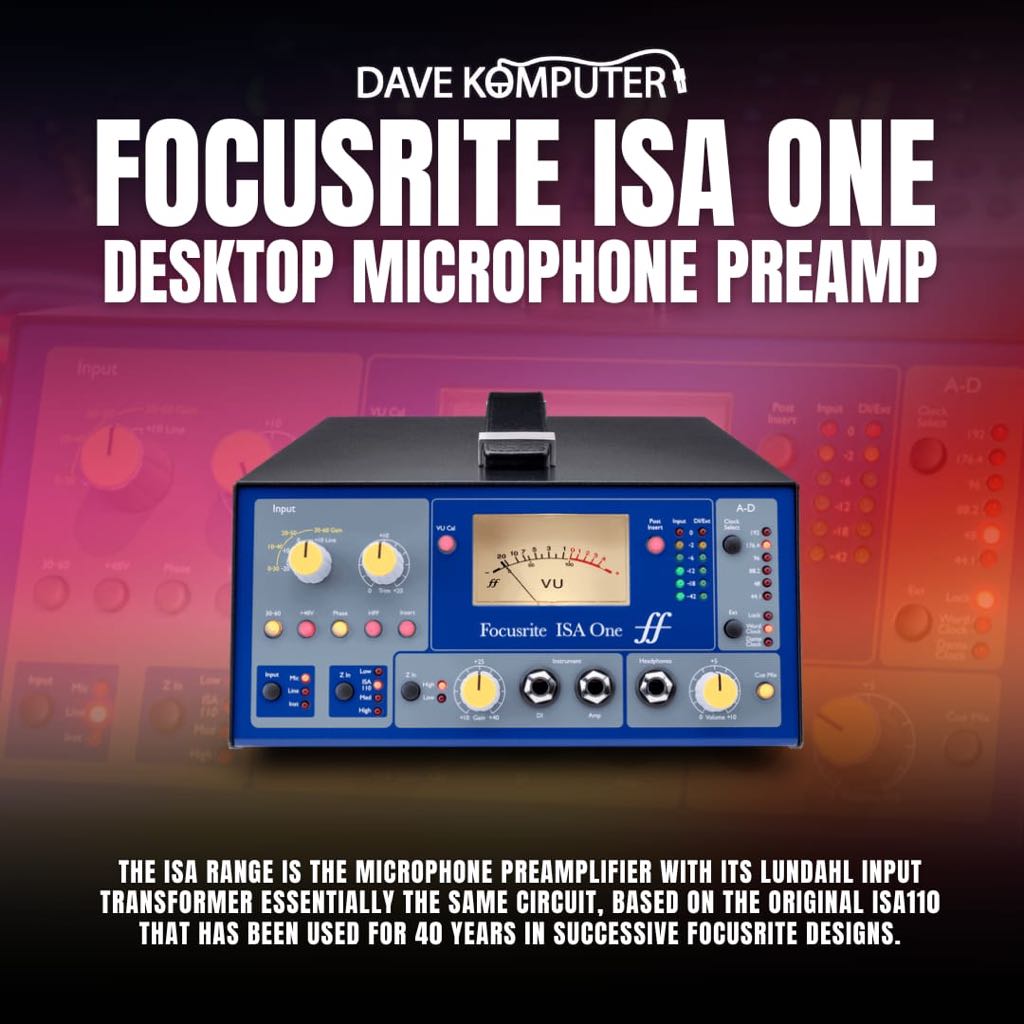 Jual Focusrite ISA One Desktop Microphone Preamp | Shopee Indonesia