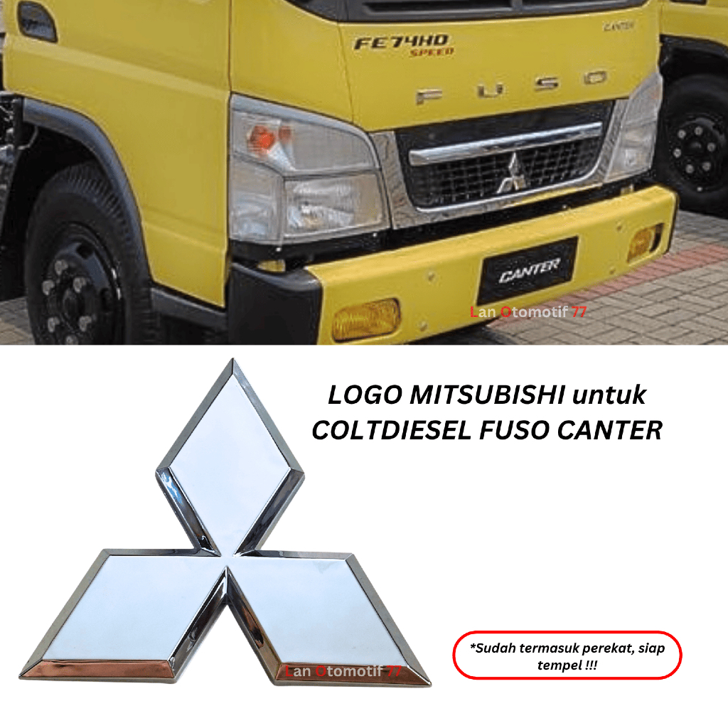 Jual LOGO / EMBLEM TIGA BERLIAN MITSUBISHI CANTER KM004757 | Shopee ...