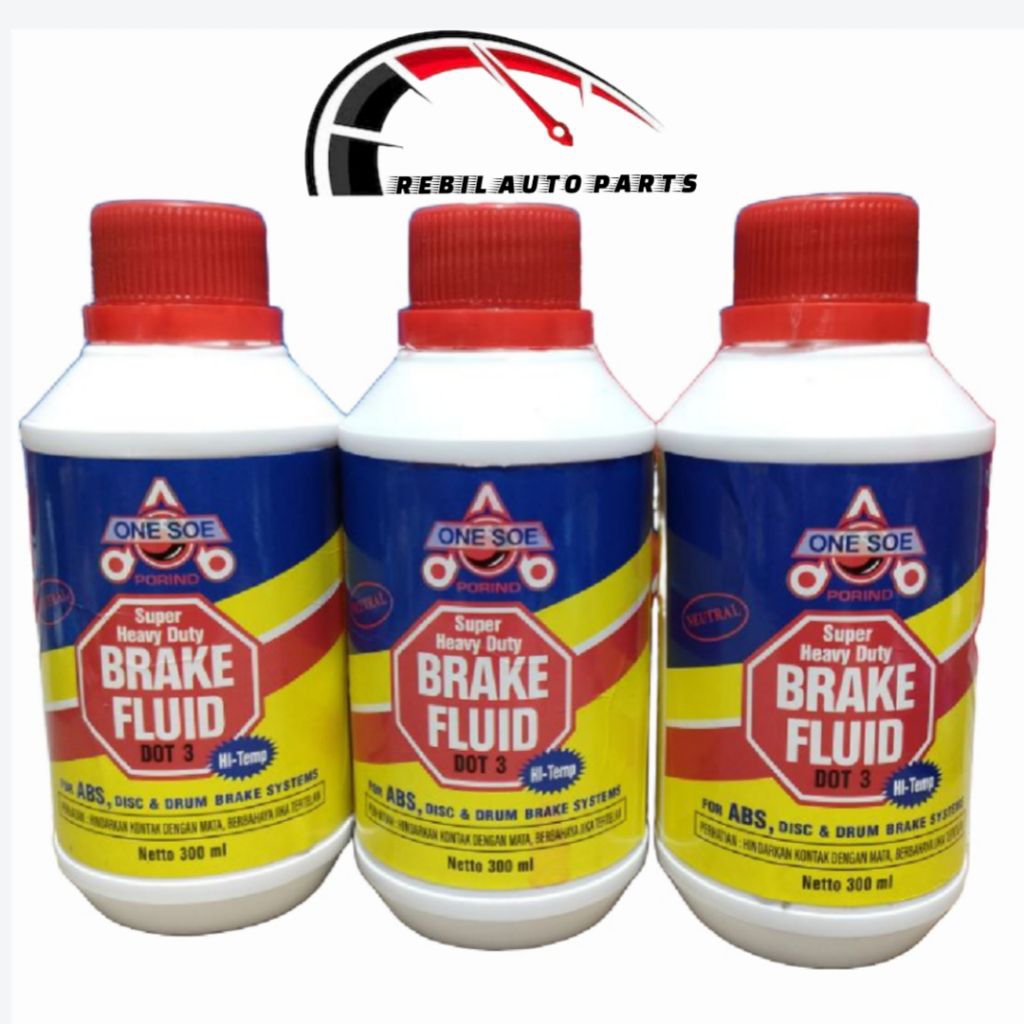 Jual REBIL AUTO PARTS Minyak Rem Oli Rem One Soe 300ml Dot 3 warna ...