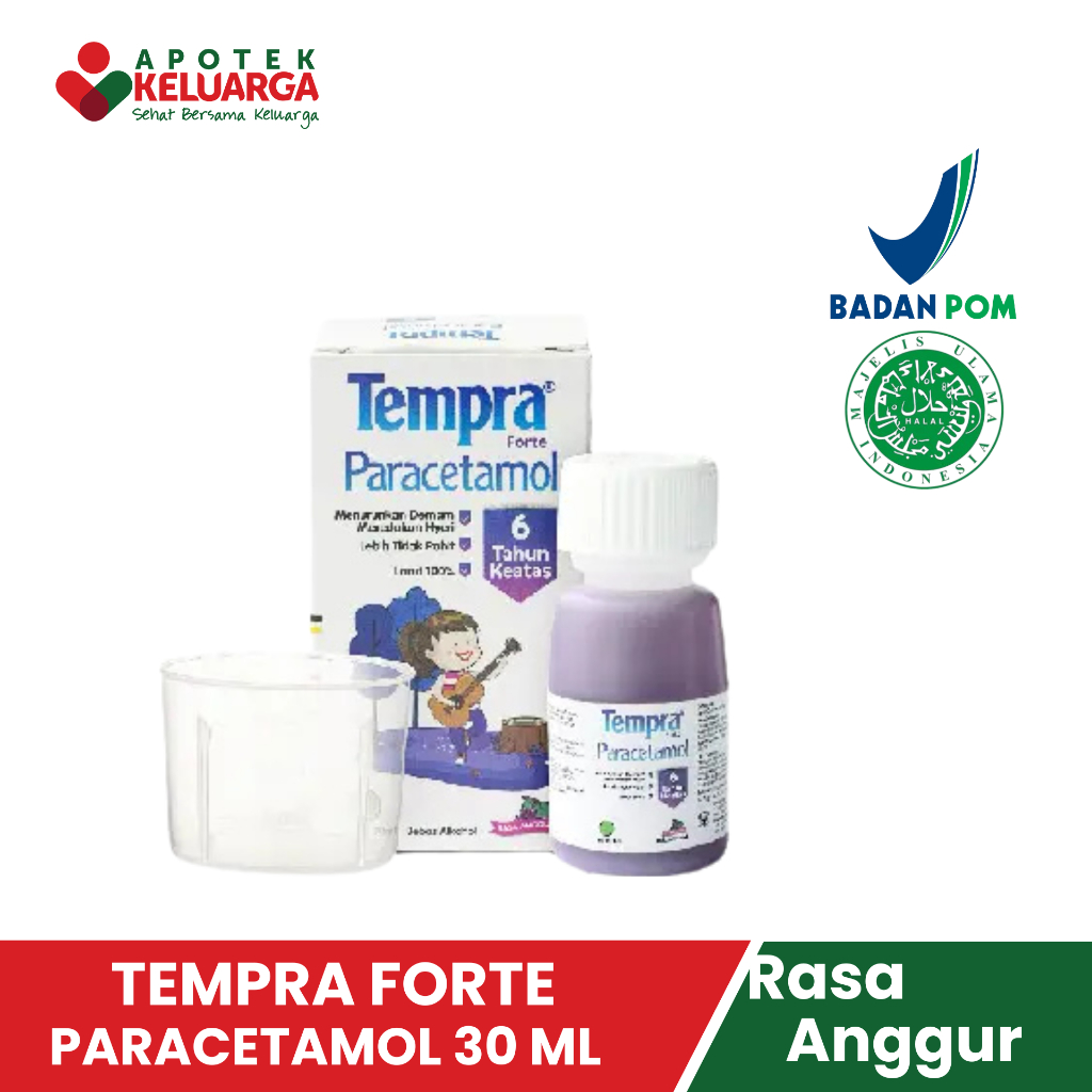 Jual TEMPRA FORTE SYRUP 30ML RASA ANGGUR | Shopee Indonesia
