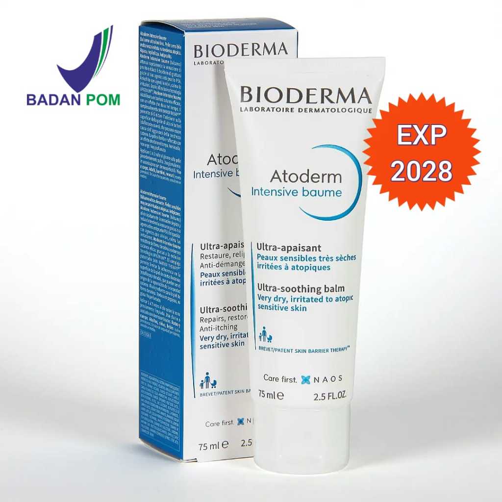 Jual Bioderma Atoderm Intensive Baume 75ml Cream Pelembab Eksim Bayi ...