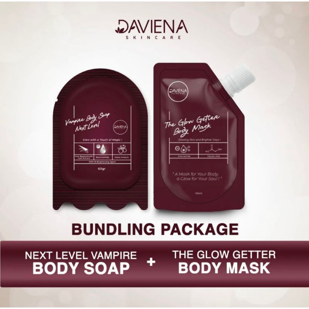 Jual DAVIENA ( Dapat 2 Barang ) REFILL THE GLOW GETTER BODY MASK ...