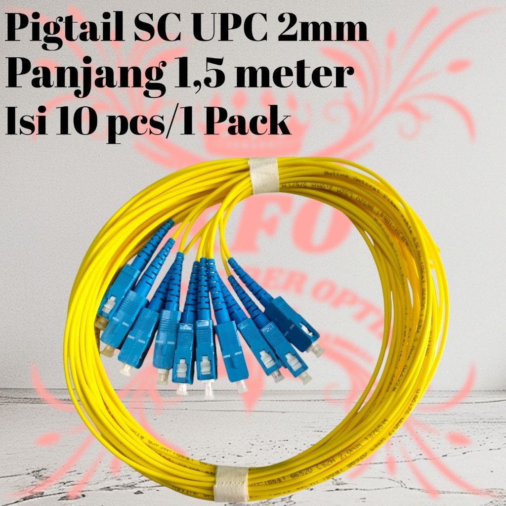 Jual Pigtail SC upc 2mm,1,5 meter LSZH isi 10 pcs/1 pack | Shopee Indonesia