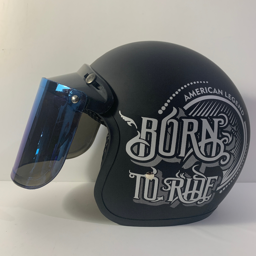 Jual Helm Bogo Born to Ride Silver Doff - Helmet SNI Dewasa BXP ...