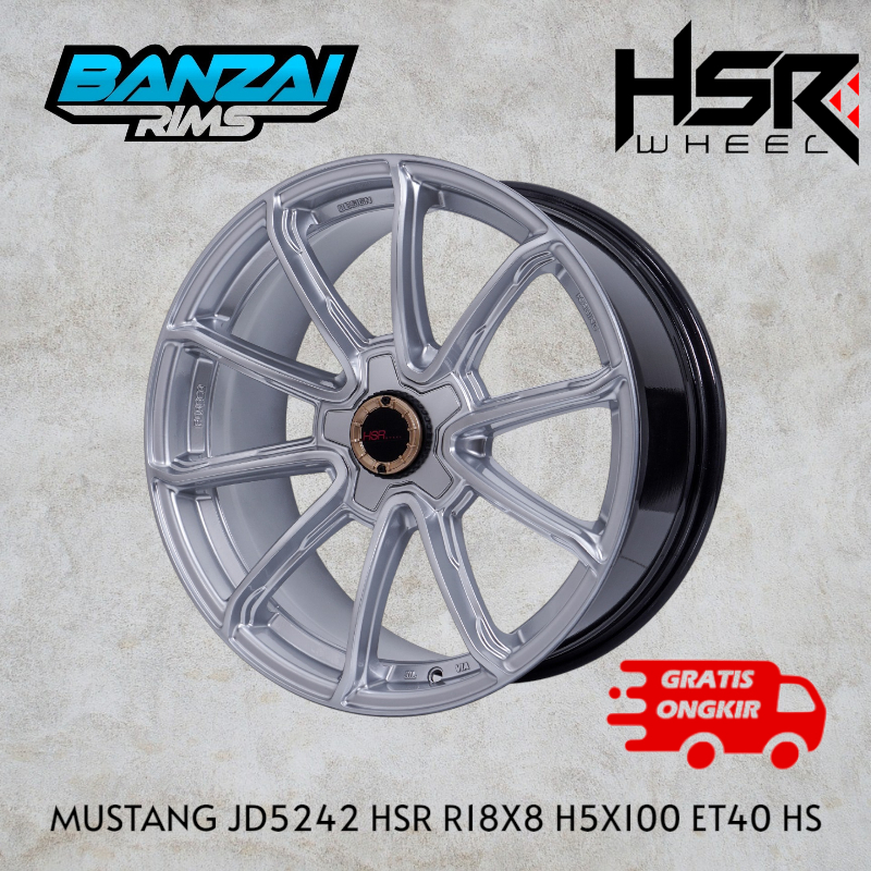 Jual Velg Racing R18 Lubang 5x100 HSR Mustang /promo velg racing r18 ...