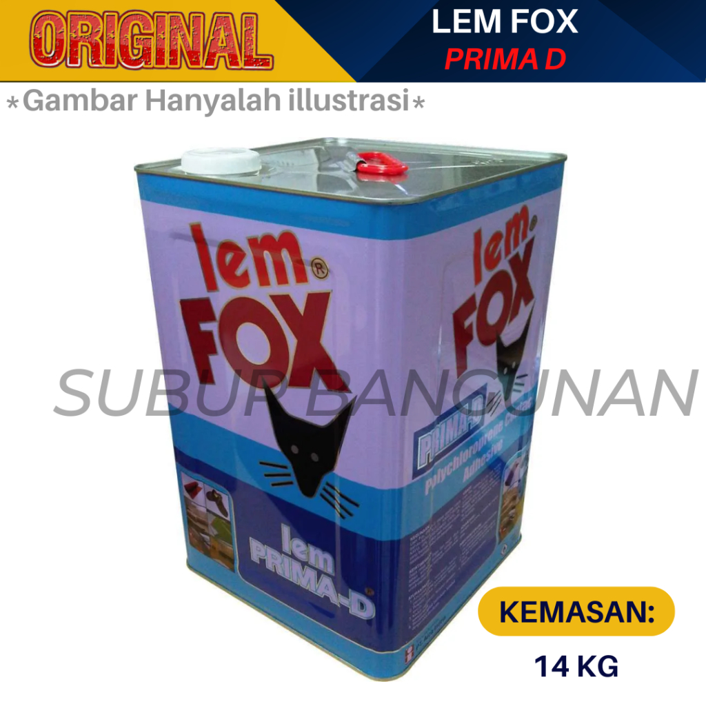 Jual Lem Fox Prima D Lem Fox Daya Rekat Tinggi 14 Kg | Shopee Indonesia