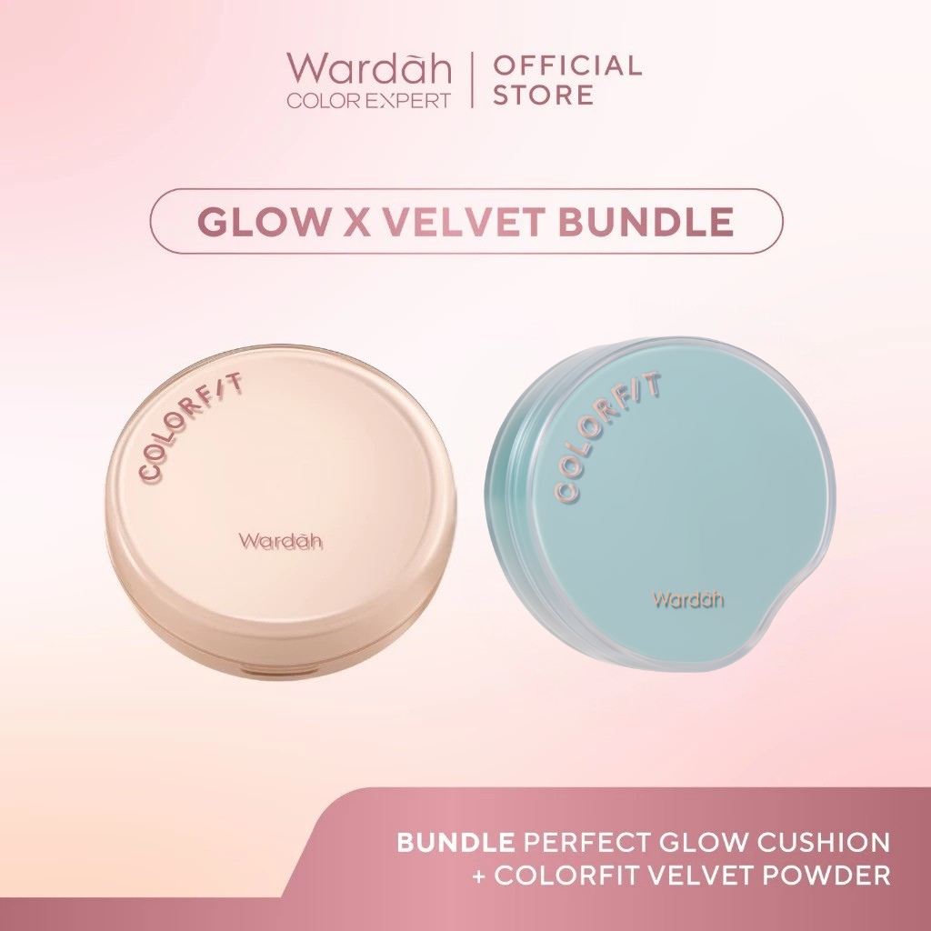 Jual Wardah Bundle Colorfit Perfect Glow Cushion + Velvet Powder ...