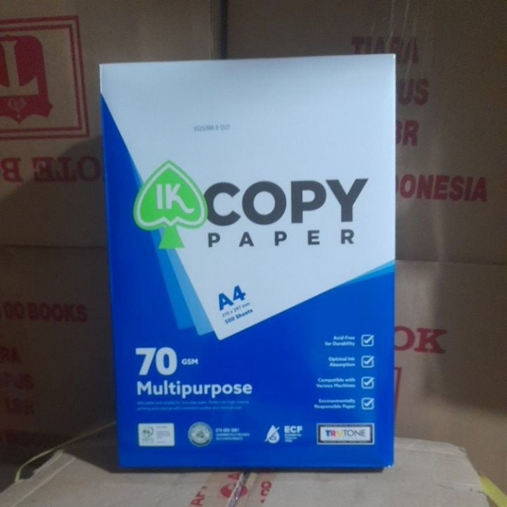 Jual Kertas Potocopy printing IK Copy Paper A4 1 rim | Shopee Indonesia