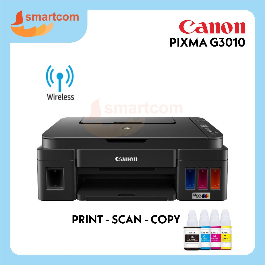 Jual Printer Canon Pixma G3010 Print Scan Copy Wireless Wifi A4 - G ...