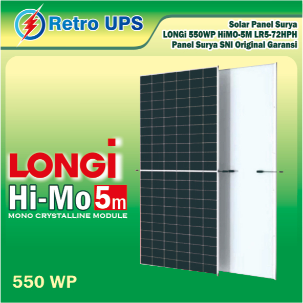 Jual Solar Panel Surya LONGi 550WP | 580WP HiMO-5M LR5-72HPH | Panel ...