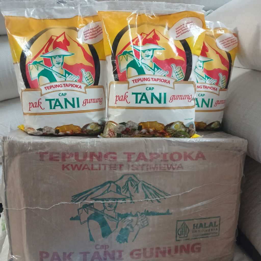 Jual Tepung Tapioka Cap Pak Tani Gunung Karton (20pcs x 500gr ...