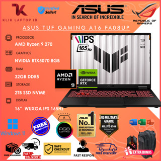 Jual Asus TUF A16 FA608UP AMD Ryzen 9 270 32GB DDR5 2TB RTX 5070-8GB 16.0 WUXGA IPS 165HZ 1ZRGB ...