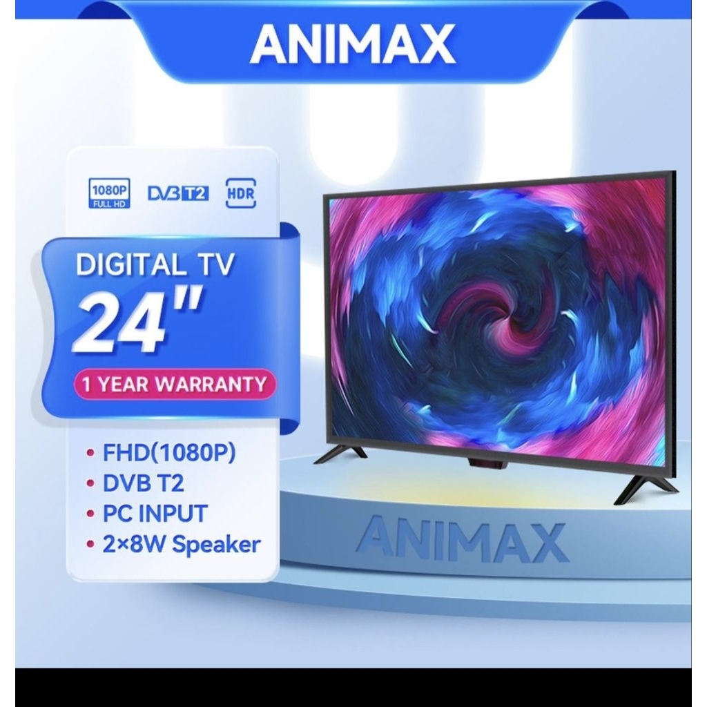 Jual LED ANIMAX DIGITAL TV 24 INCI AN702R-25D | Shopee Indonesia