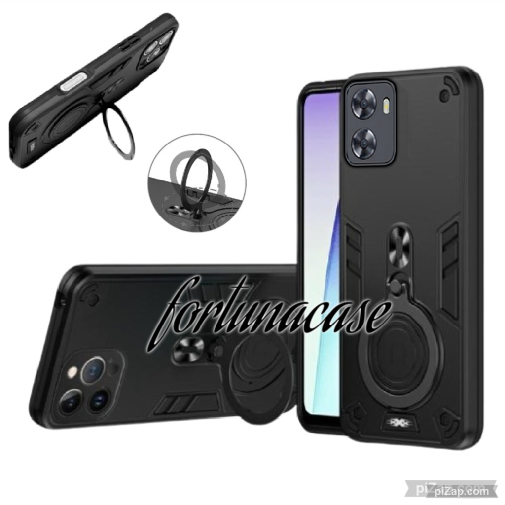 Jual CASING HP UNTUK OPPO A57 2022 OPPO A77S CASE ROBOT RING PROTEKSI ...