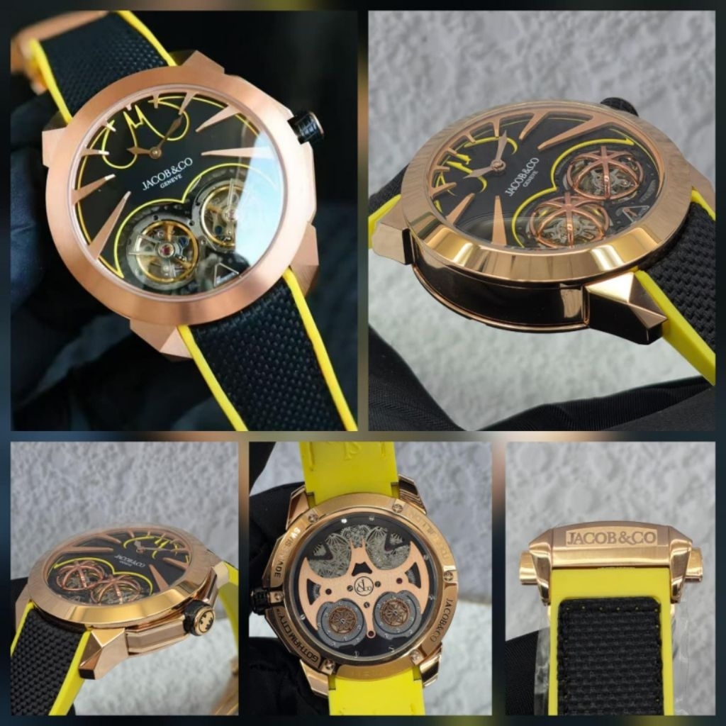 Jual Jam Tangan Berkelas Pria Jacob & Co Manual Winding Double ...