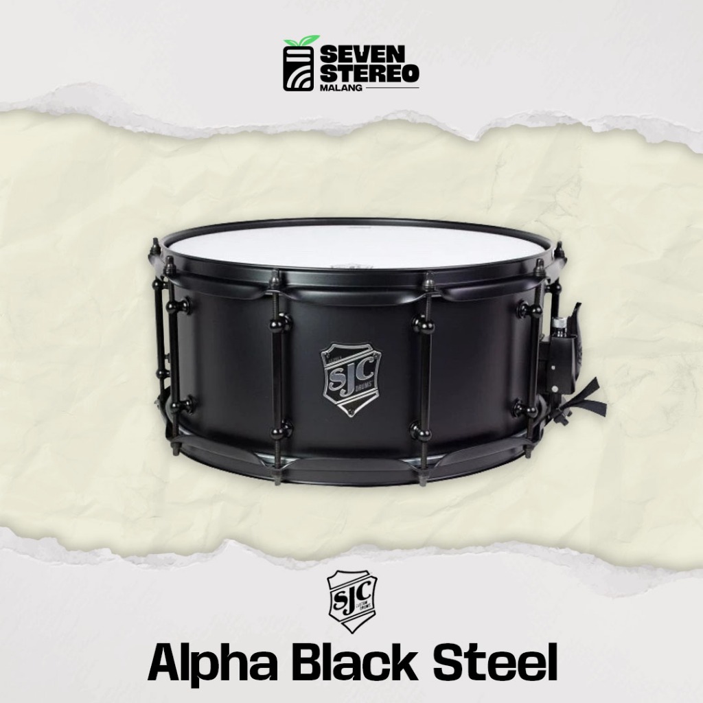 Jual SJC Alpha Black Steel Snare 14x6.5 w/ Black Hardware | Shopee ...