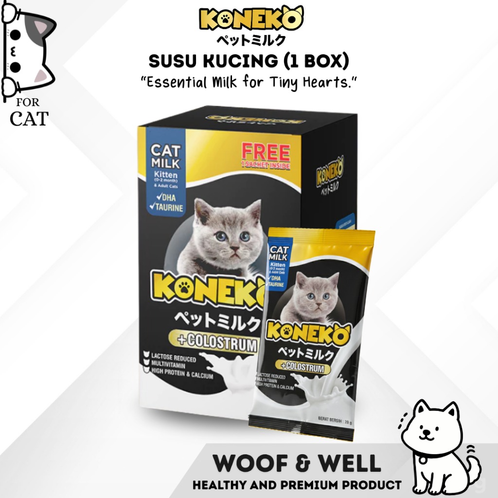 Jual KONEKO Cat Milk Susu Kucing 1 Box isi 11 Sachet | Shopee Indonesia