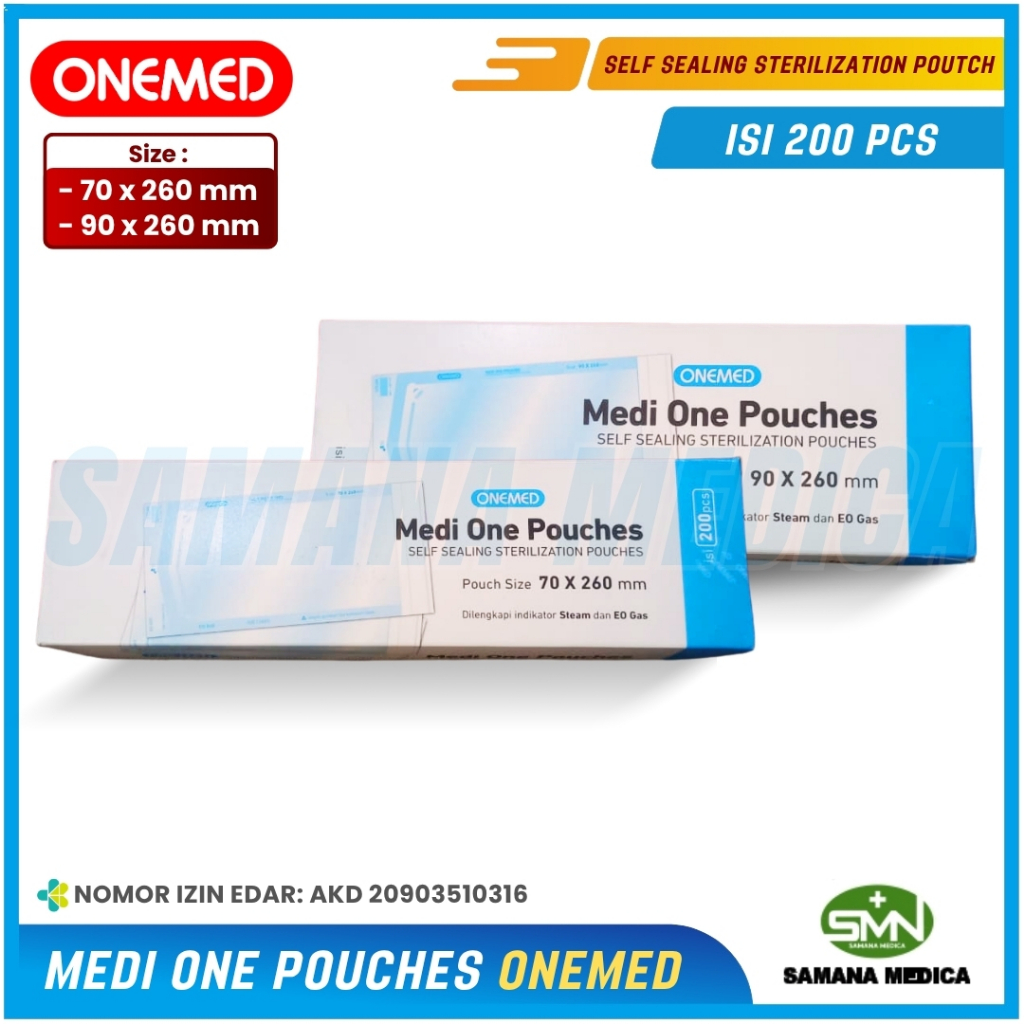 Jual ONEMED - Steril Pouch Medi One / Self Sealing Sterilization Pouch ...