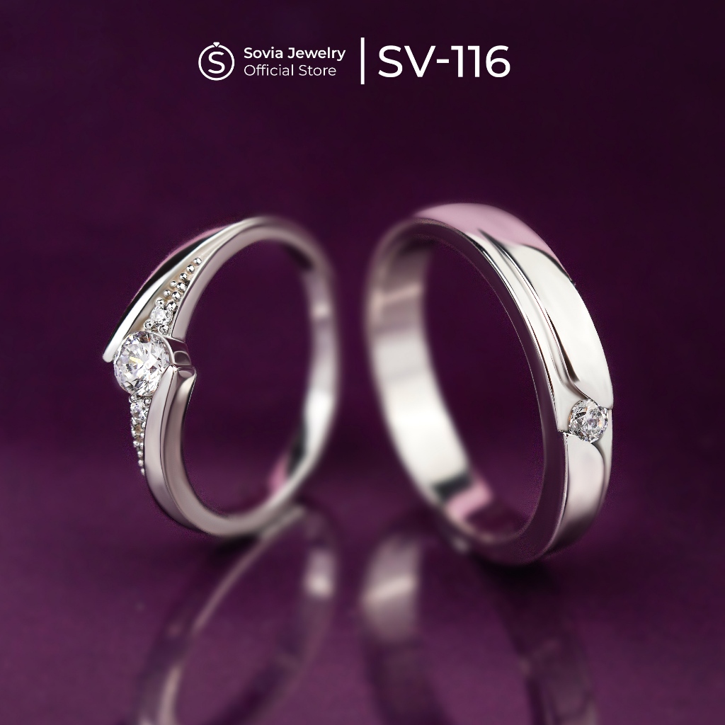 Jual Sovia Jewelry - Cincin Couple Lamaran Tunangan Nikah Silver ...