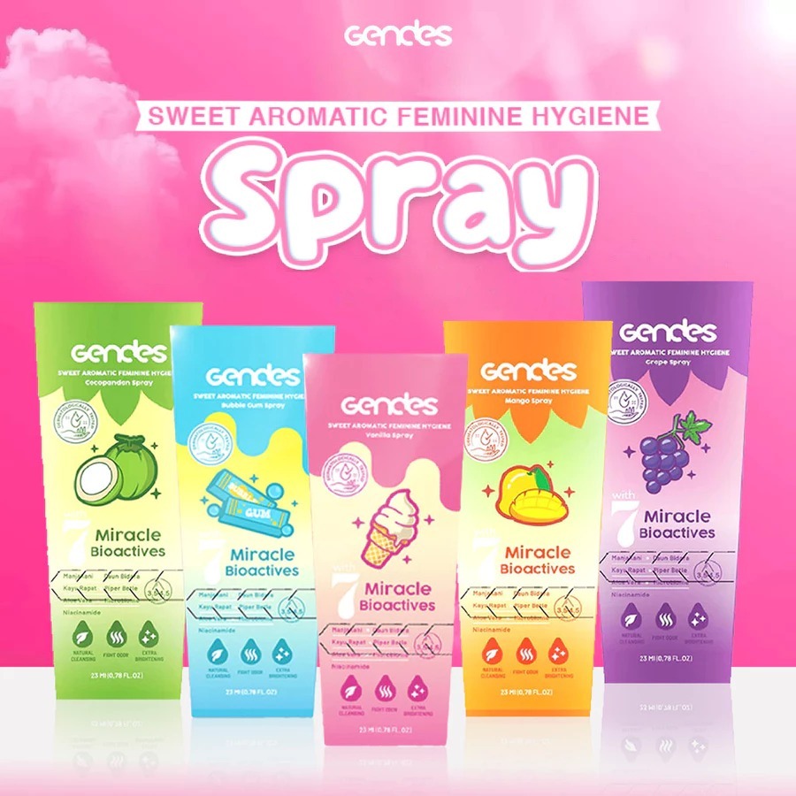 Jual Gendes Feminine Spray Brightening & Soothing | Shopee Indonesia