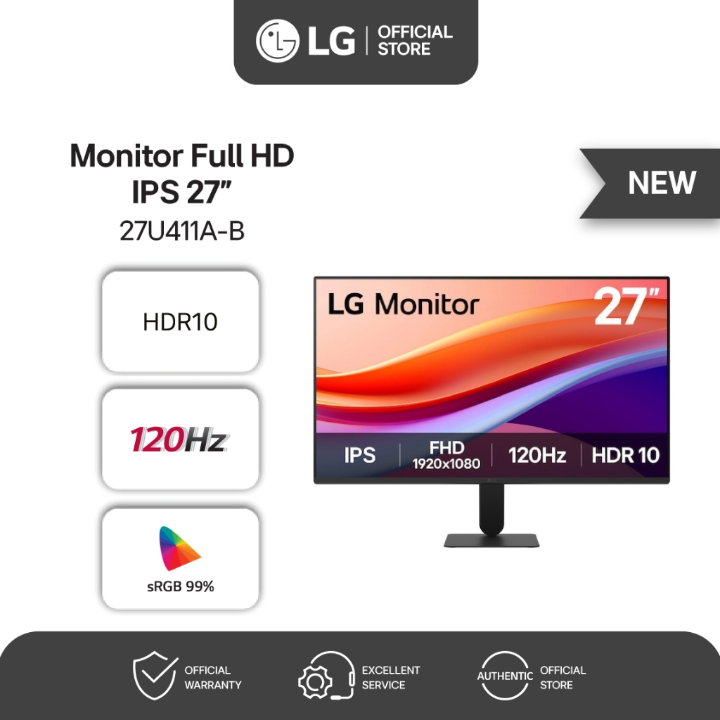 Jual LG Monitor Full HD IPS 27" HDR 10 - 120Hz refresh rate - sRGB 99% ...